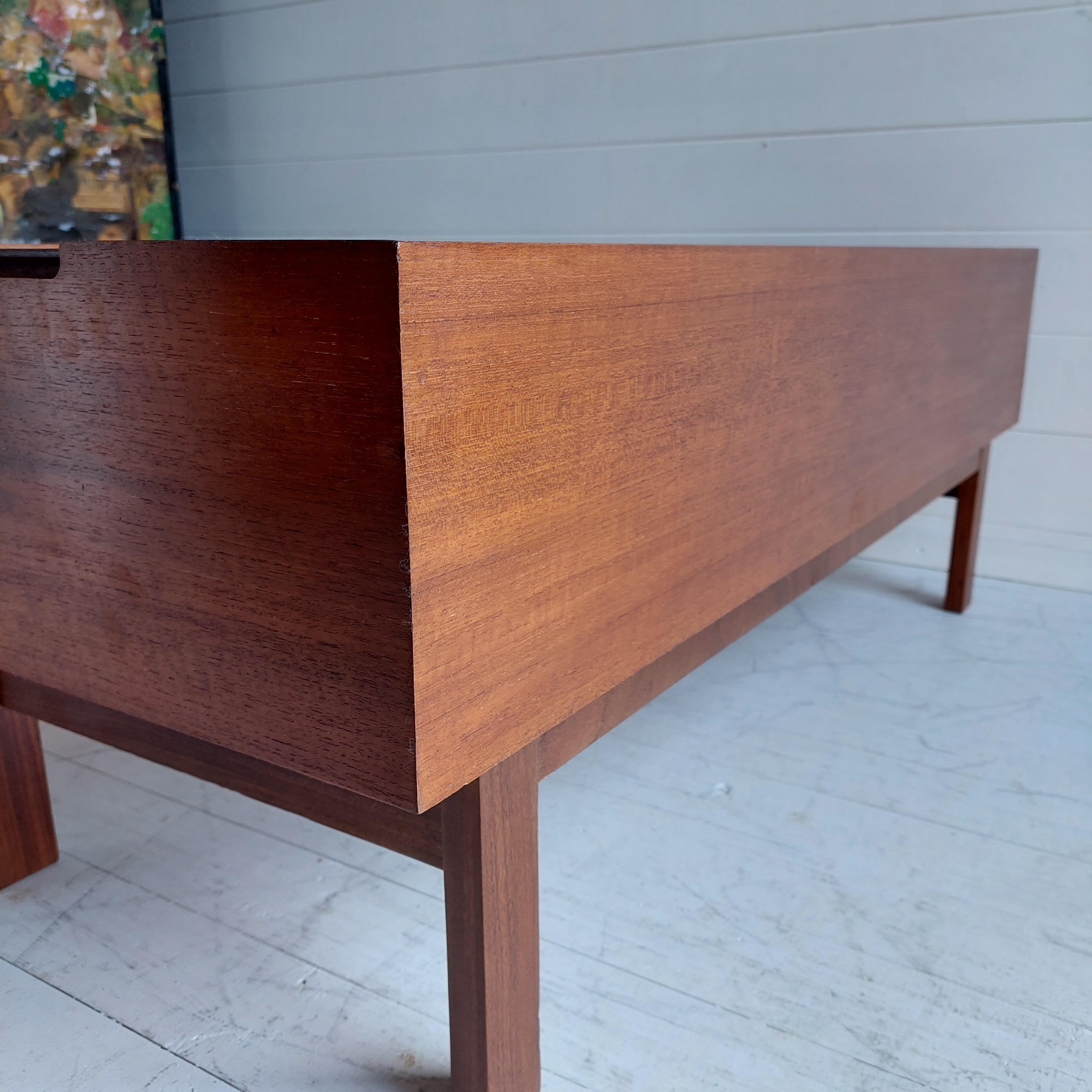 Mid Century 1960’s Myer Teak Coffee Table with Storage at 1stDibs