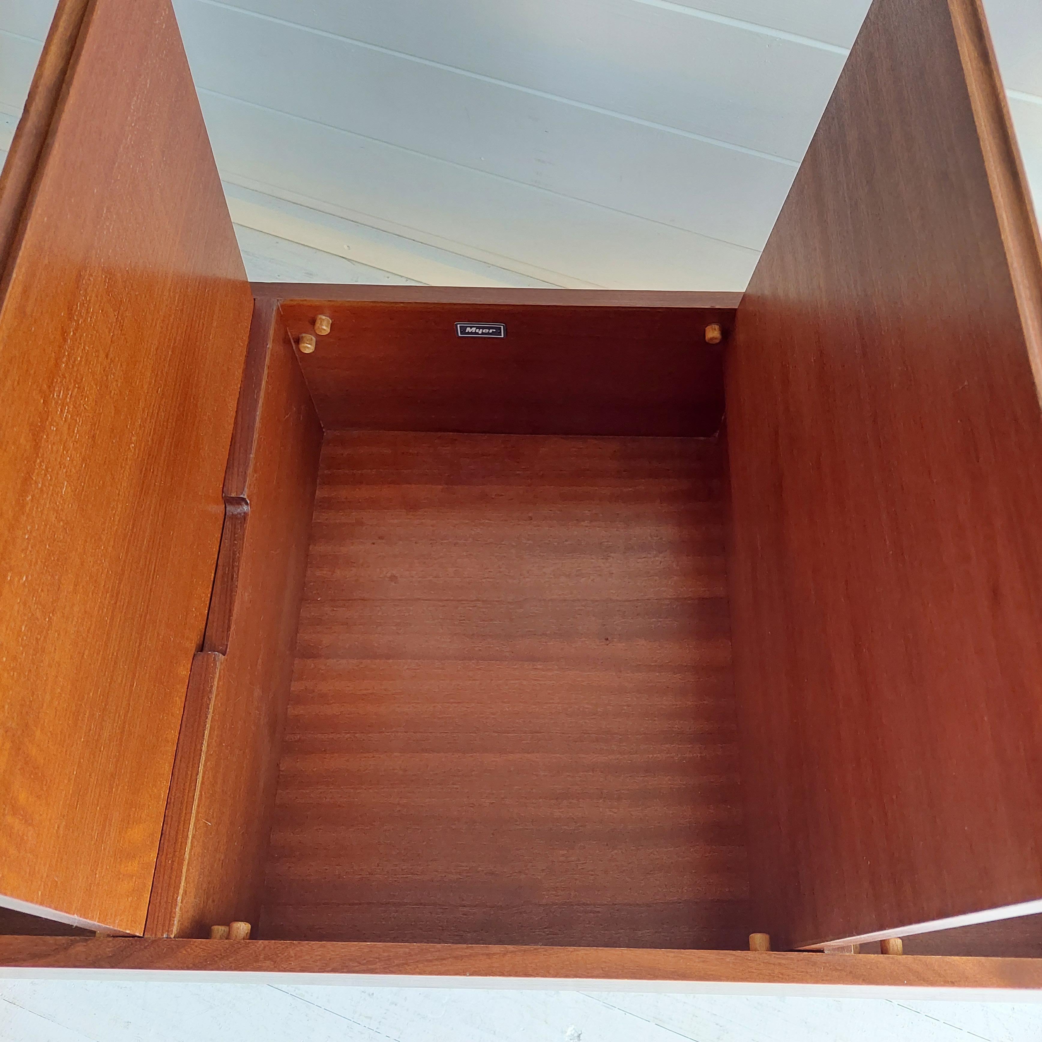 Mid Century 1960’s Myer Teak Coffee Table with Storage at 1stDibs