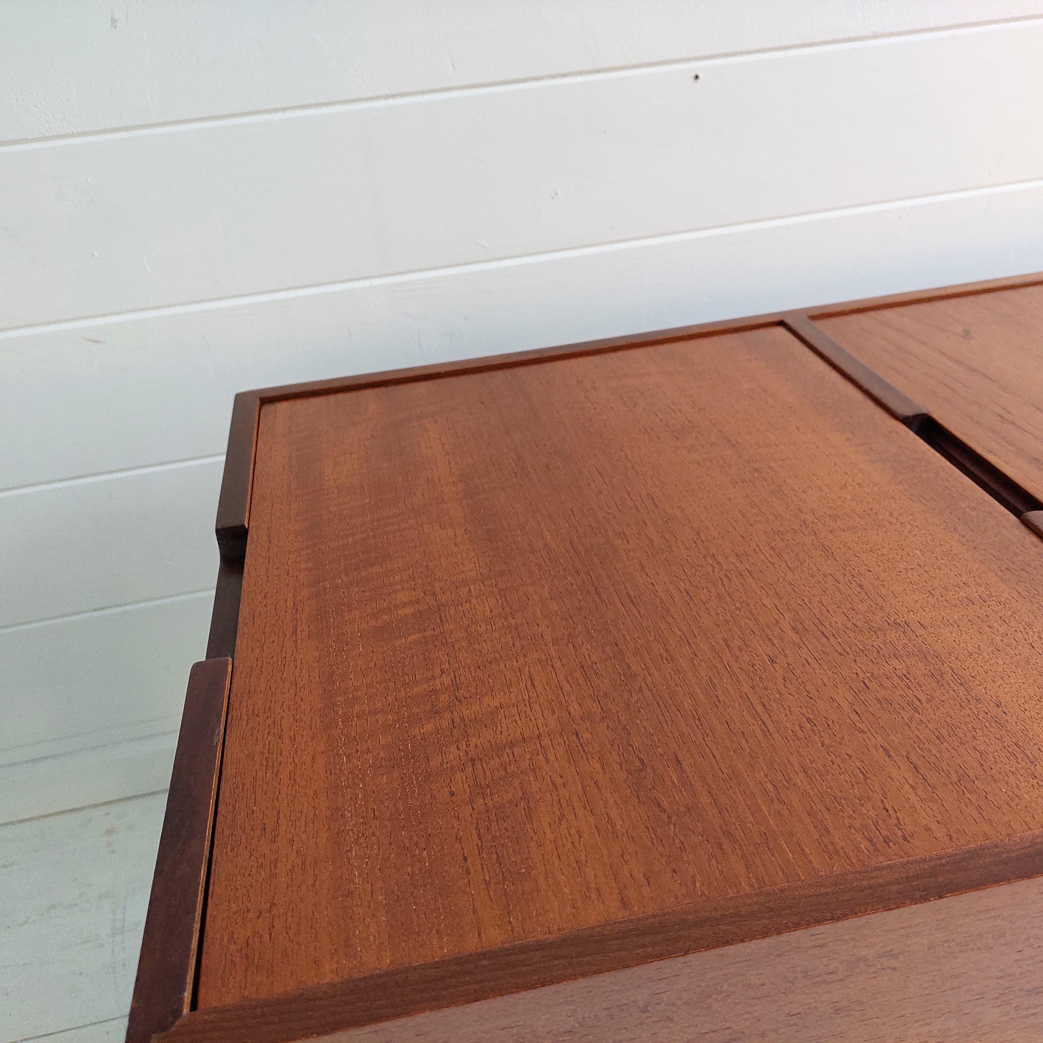Mid Century 1960’s Myer Teak Coffee Table with Storage at 1stDibs