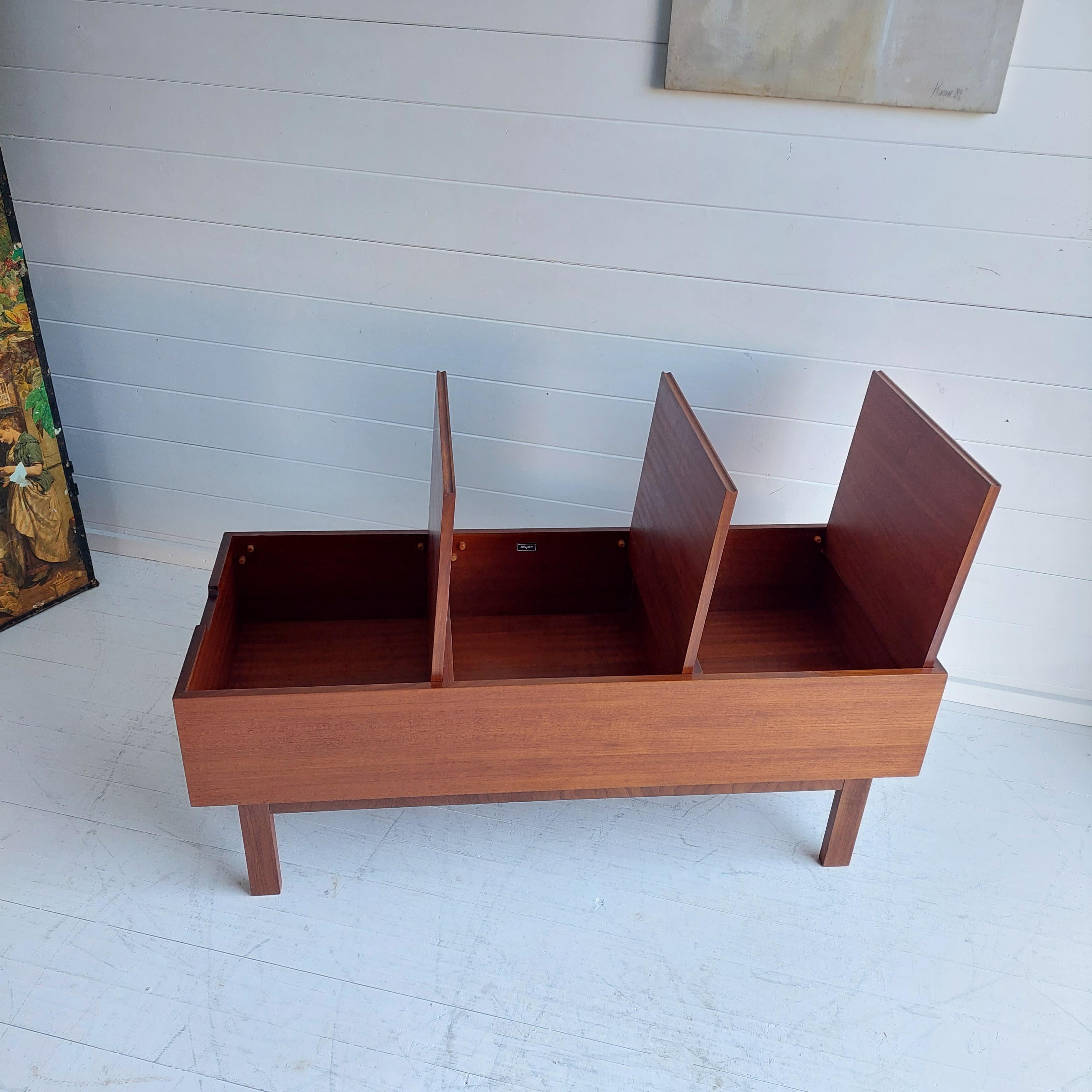 Mid Century 1960’s Myer Teak Coffee Table with Storage at 1stDibs
