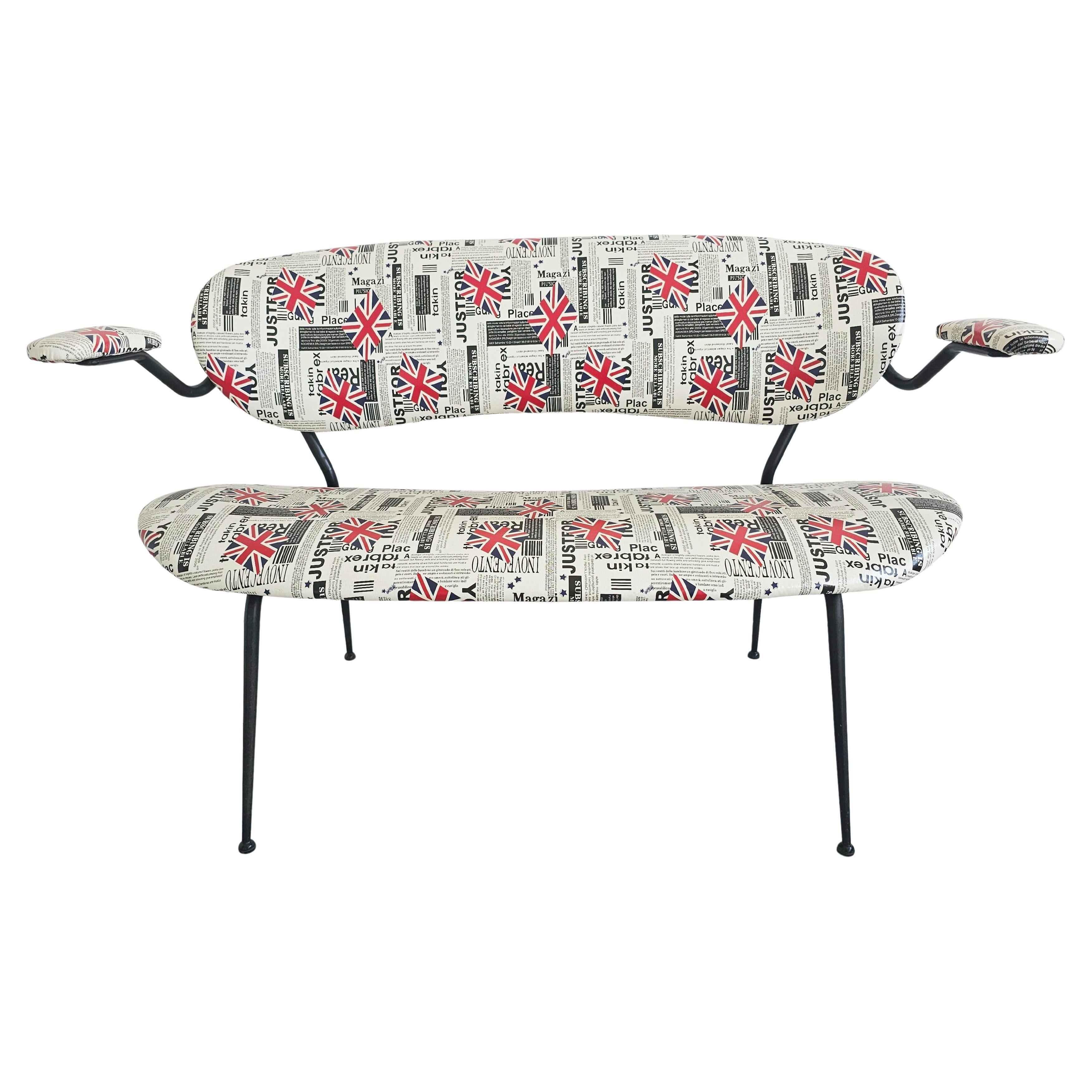 Mid Century 2-Seater Sofa designed by Gastone Rinaldi for RIMA, Italy ...