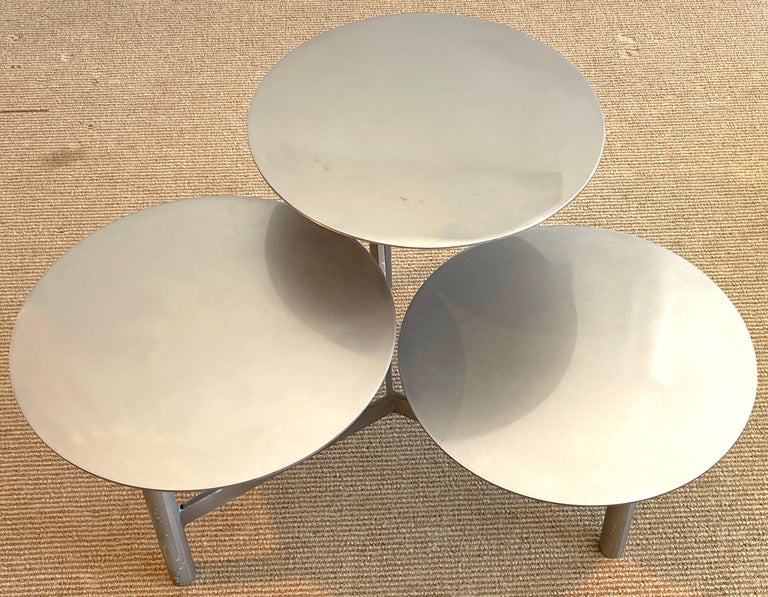 Mid Century 3-Tiered Steel Kinetic Coffee Table/Side Table For Sale at ...