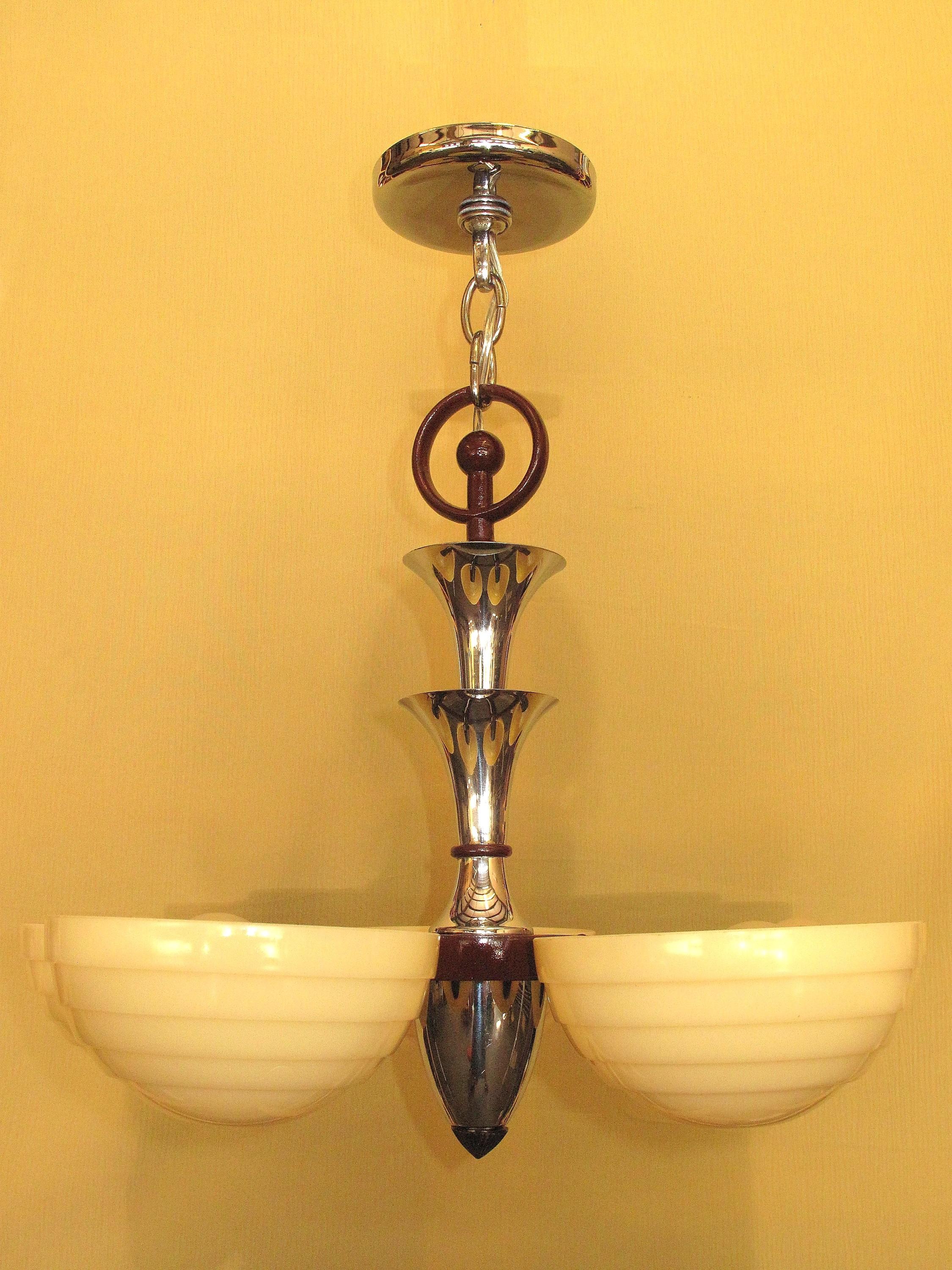 Mid Century 5 Light Ceiling Fixture 1930s MCM For Sale at 1stDibs | mcm ...