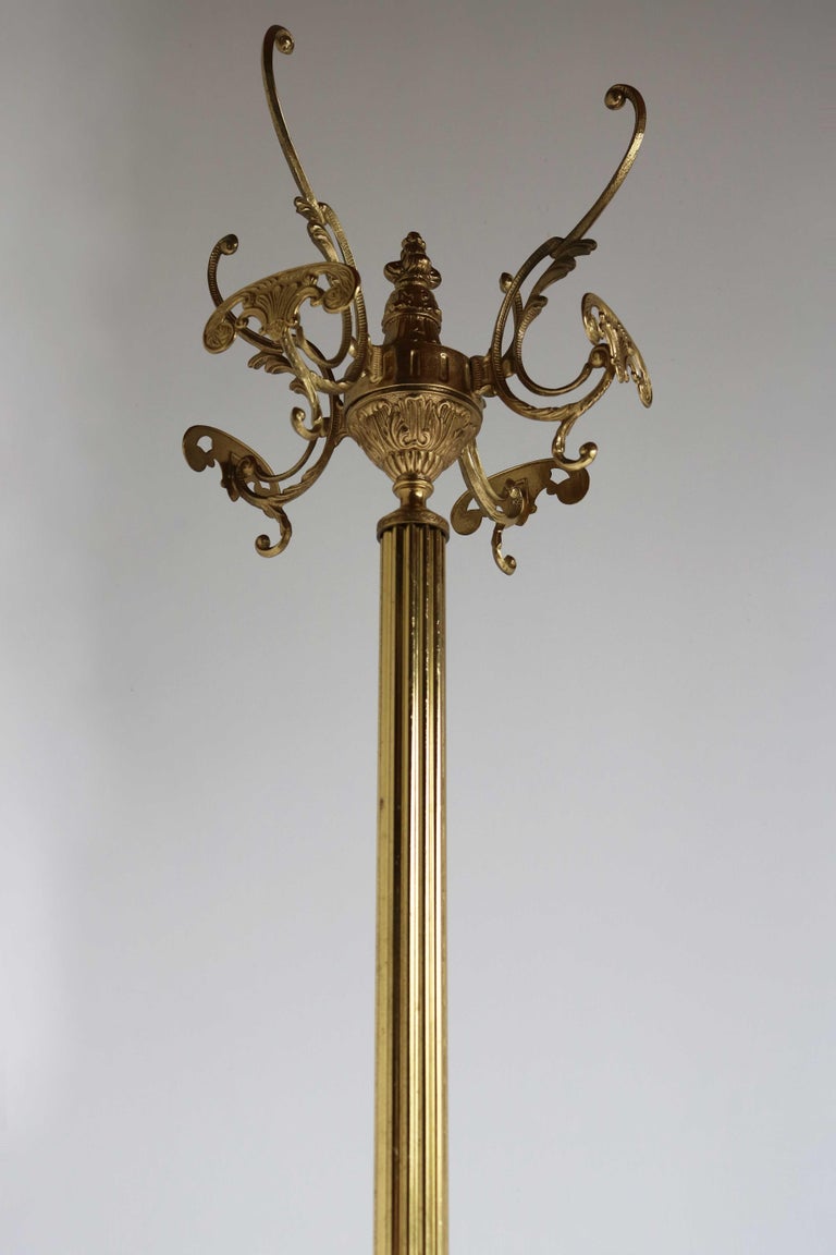 Midcentury 60s Antique Style Italian Coat Hat Rack Hollywood Regency ...