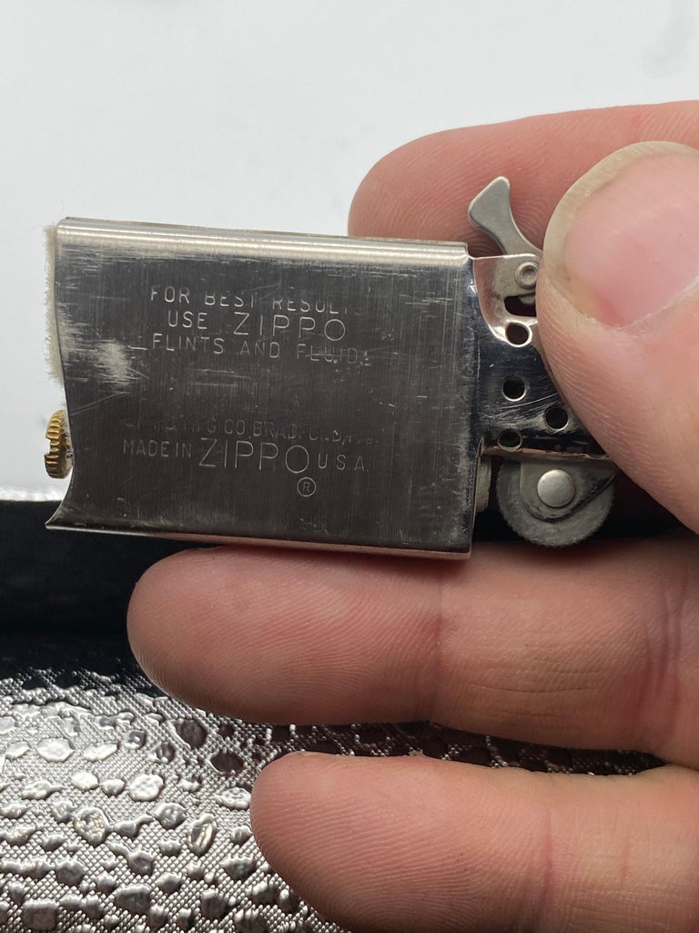 Mid-Century 800 Silver Hand Engraved Zippo Lighter at 1stDibs | zippo ...