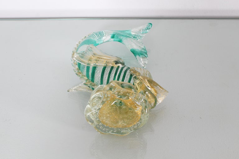Mid-Century A. Seguso Murano Glass Fish, Italy, 1950 For Sale at 1stDibs