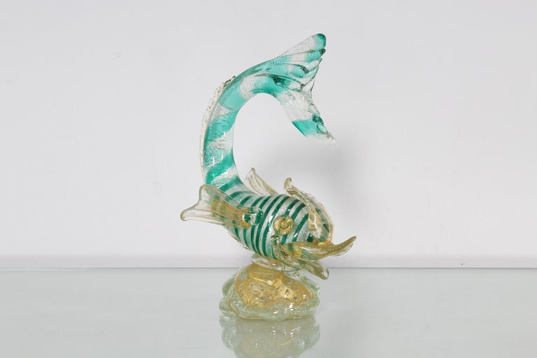 Mid-Century A. Seguso Murano Glass Fish, Italy, 1950 For Sale at 1stDibs