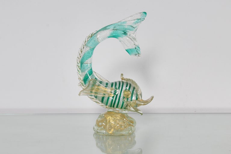 Mid-Century A. Seguso Murano Glass Fish, Italy, 1950 For Sale at 1stDibs