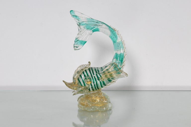 Mid-Century A. Seguso Murano Glass Fish, Italy, 1950 For Sale at 1stDibs