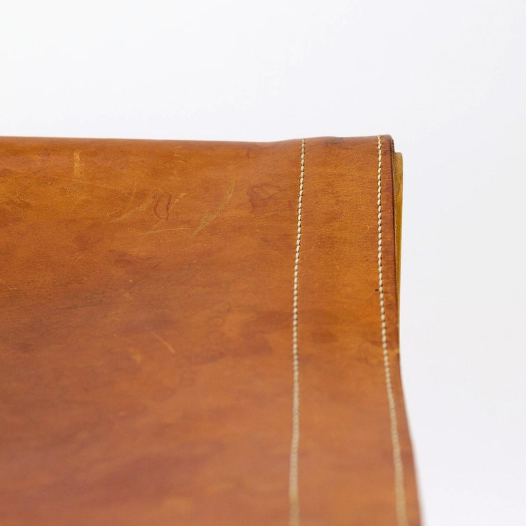 Midcentury Aage Bruun Safari Footstool, Denmark, 1960s at 1stDibs