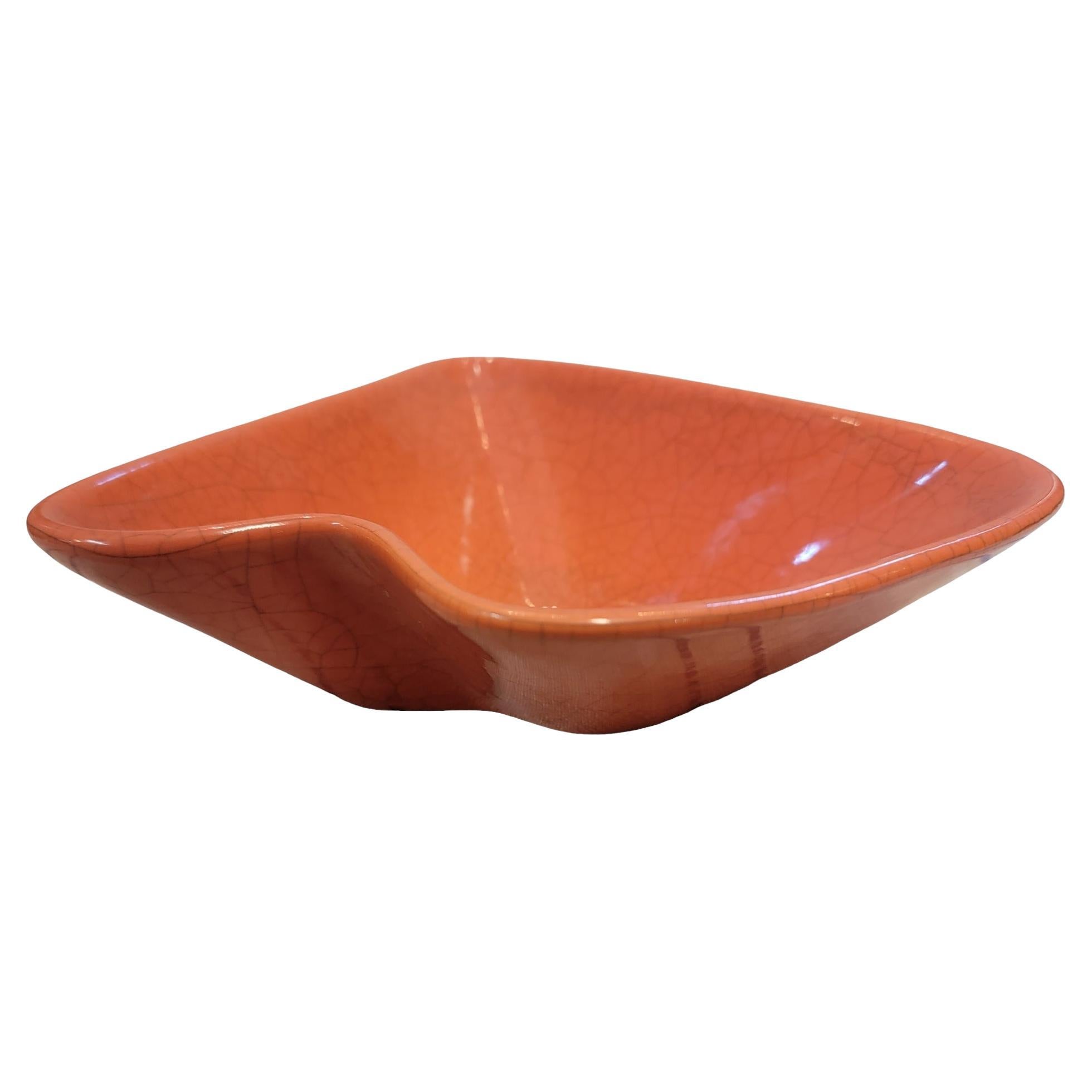 Mid Century Lidded Ceramic Bowl For Sale at 1stDibs