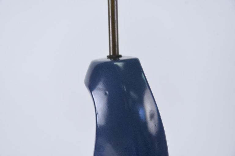 Midcentury Abstract Ceramic Table Lamp For Sale at 1stDibs