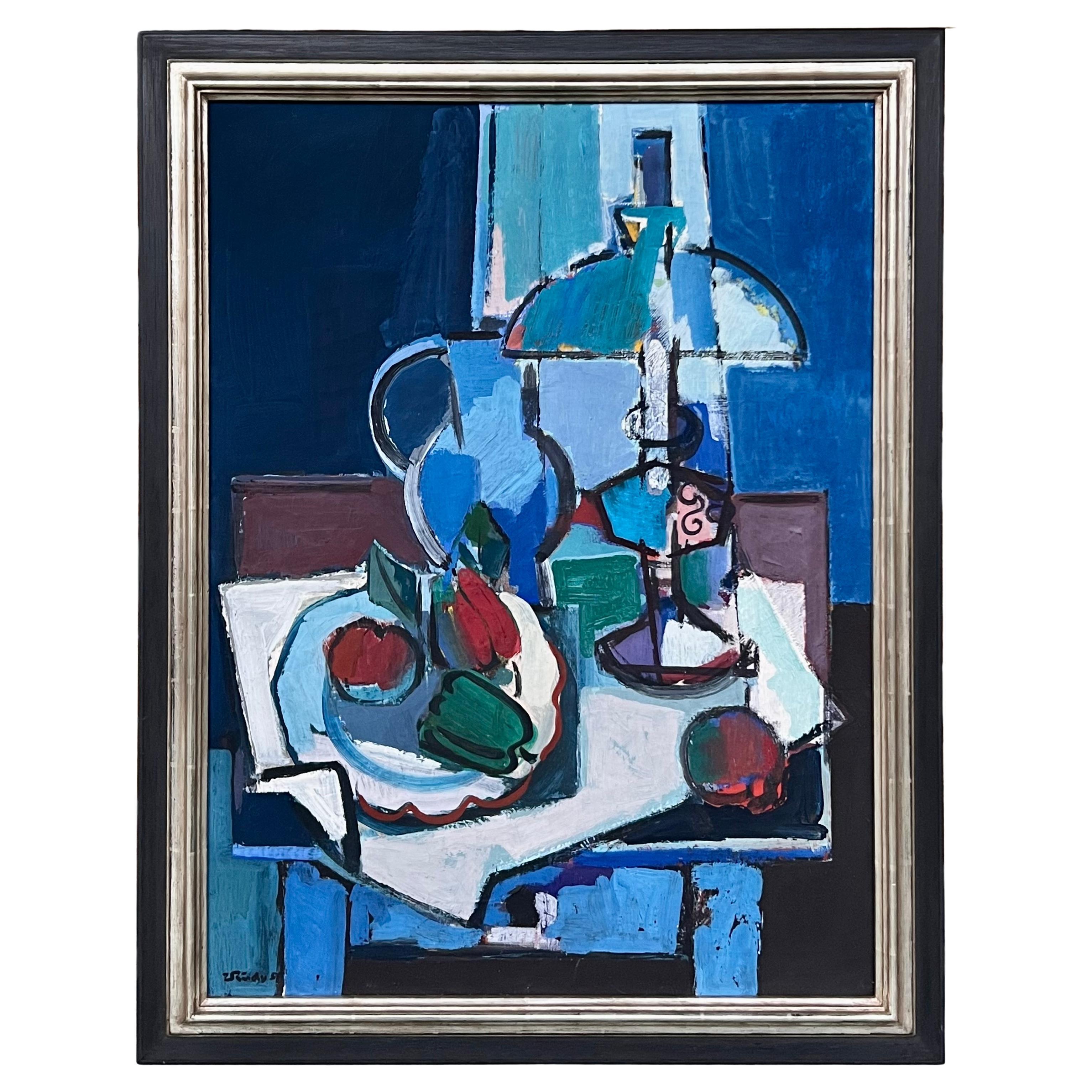 Mid Century Abstract Still Life Painting For Sale at 1stDibs | abstract ...