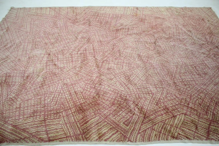 Midcentury Abstract Design Carpet/Rug, 1950s For Sale at 1stDibs