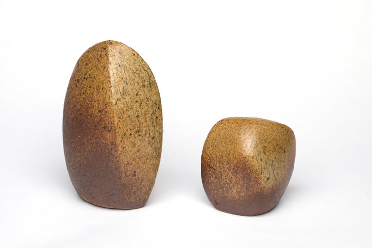 Mid-Century Abstract Design Vases / Pair For Sale at 1stDibs