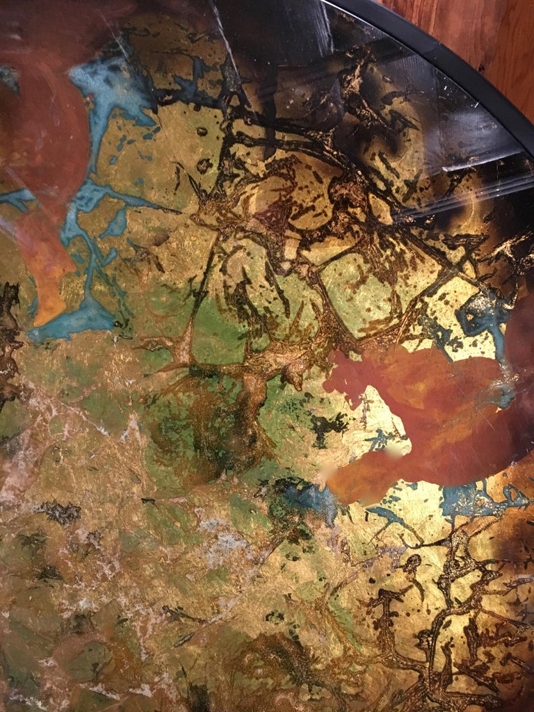 Midcentury Abstract Top Coffee Table at 1stDibs