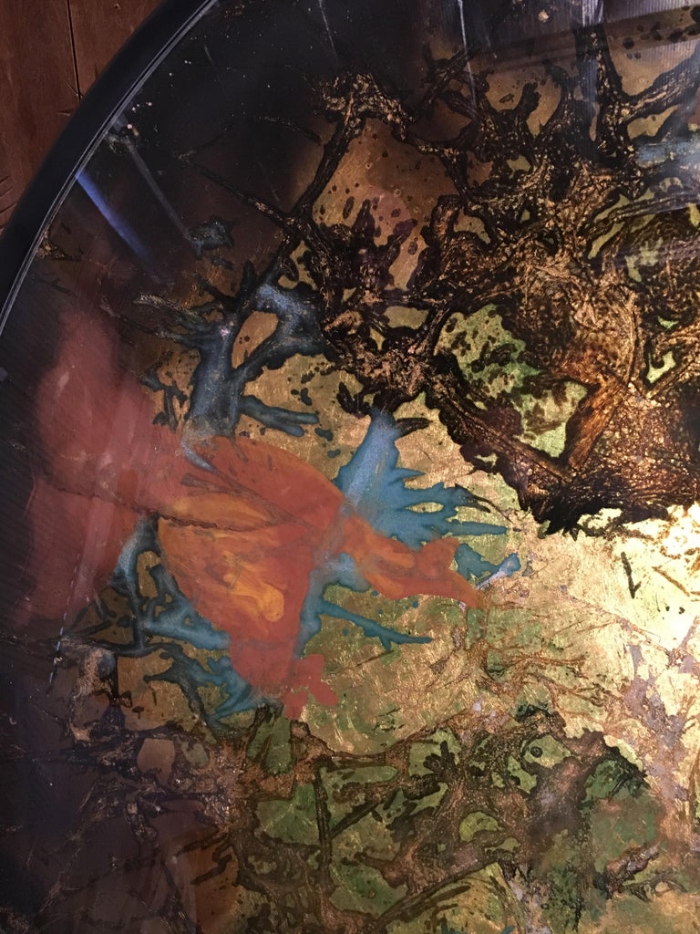 Midcentury Abstract Top Coffee Table at 1stDibs