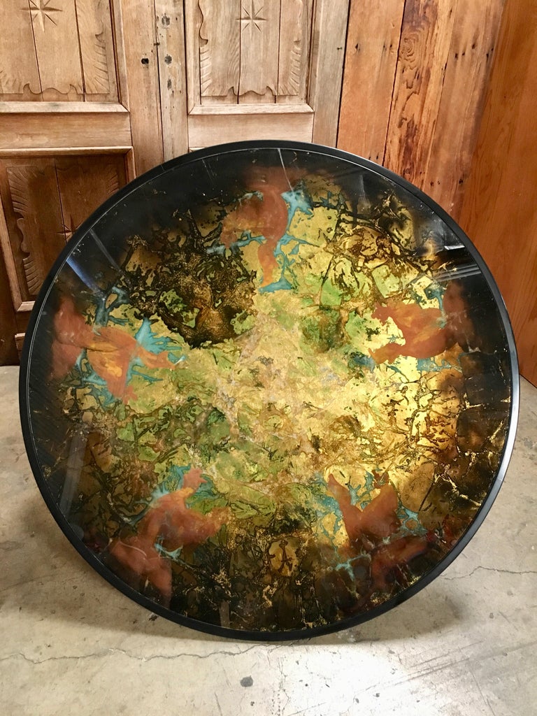 Midcentury Abstract Top Coffee Table at 1stDibs