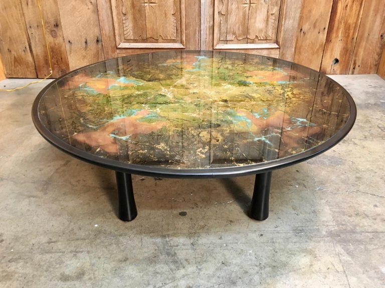 Midcentury Abstract Top Coffee Table at 1stDibs