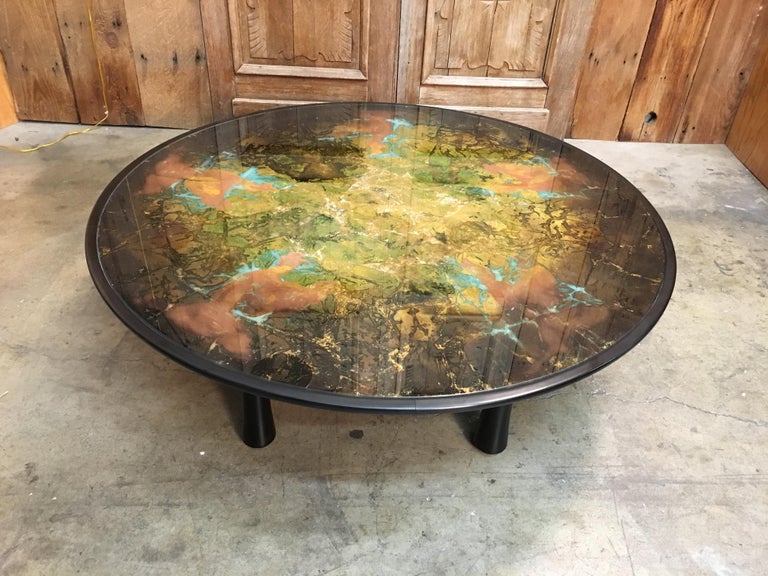 Midcentury Abstract Top Coffee Table at 1stDibs