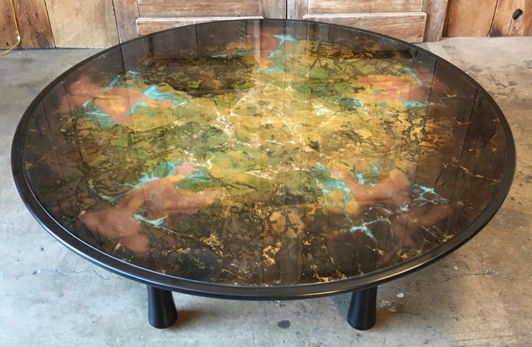 Midcentury Abstract Top Coffee Table at 1stDibs