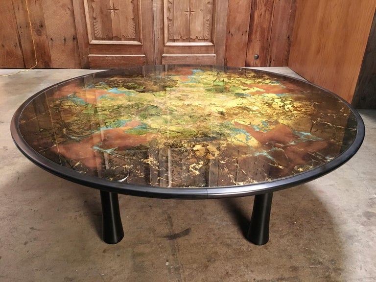 Midcentury Abstract Top Coffee Table at 1stDibs