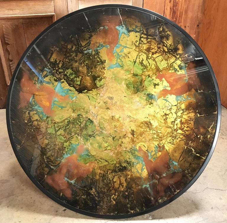 Midcentury Abstract Top Coffee Table at 1stDibs