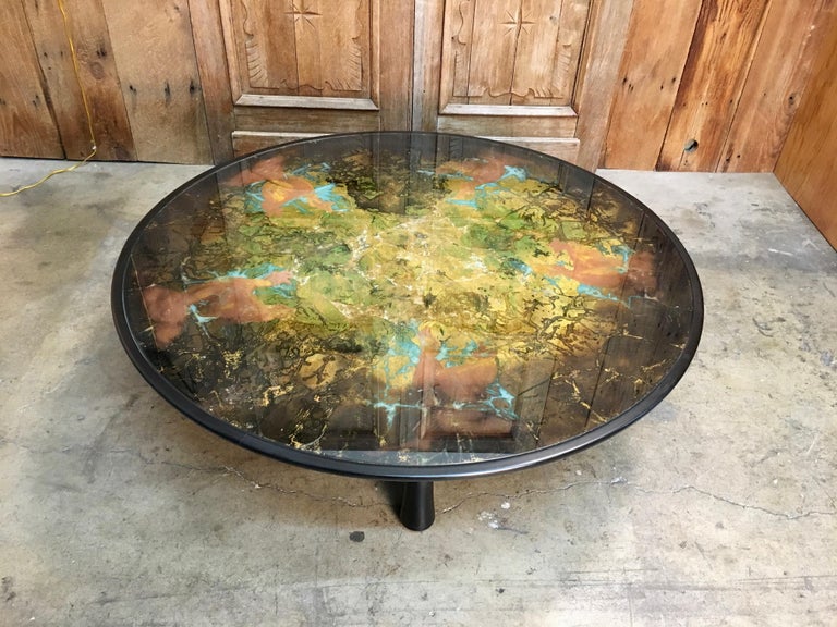 Midcentury Abstract Top Coffee Table at 1stDibs