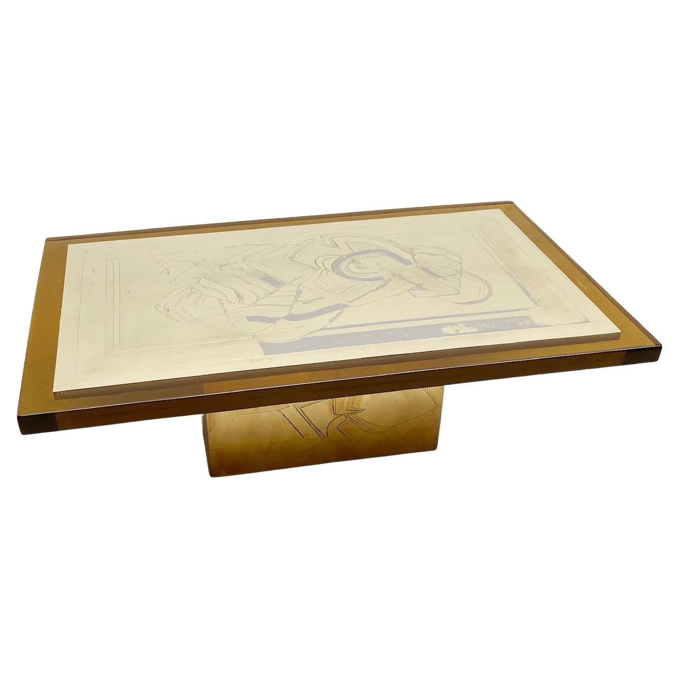 Armand Jonckers Square Coffee Table For Sale at 1stDibs