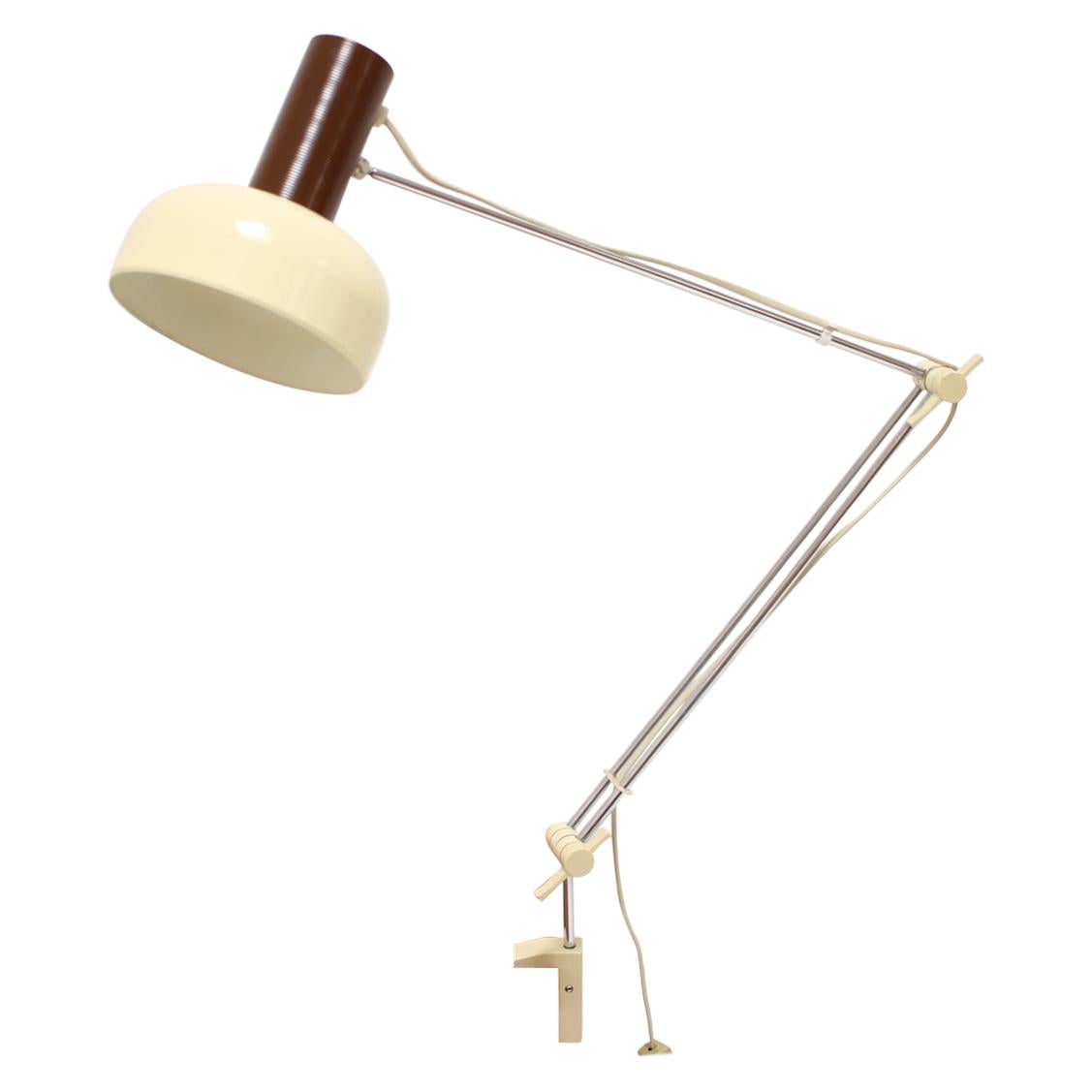 Midcentury Adjustable Red Orange Small Metal Spotlight Table Lamp at ...