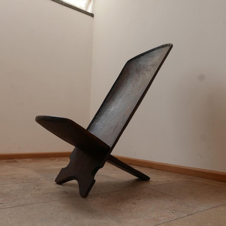 Mid-Century African 'Birthing' Chair at 1stDibs