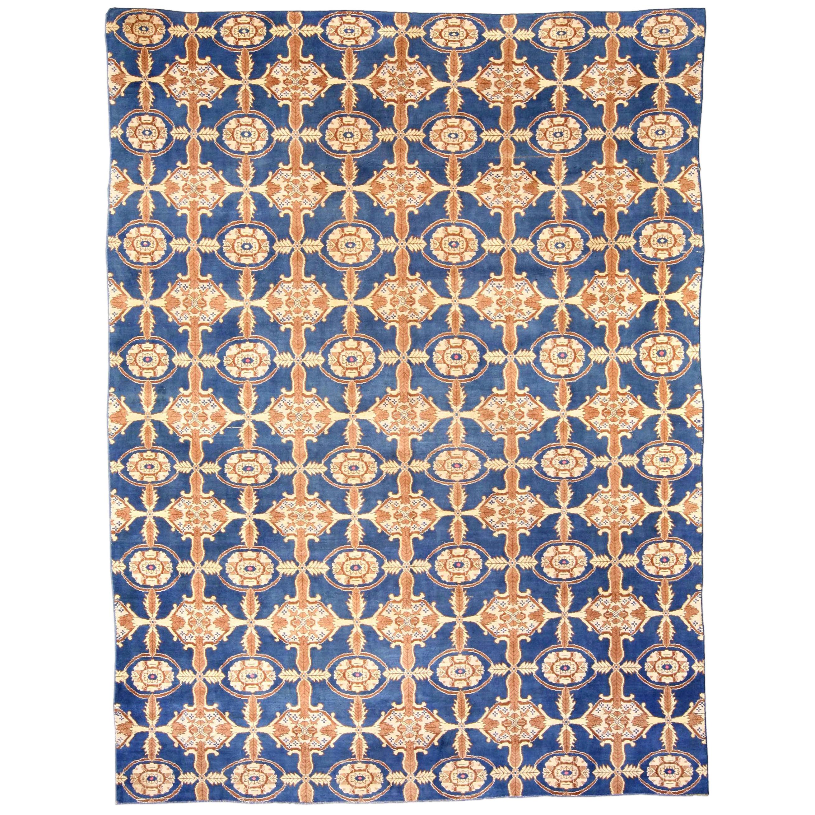 Cobalt Blue Rugs - 77 For Sale on 1stdibs