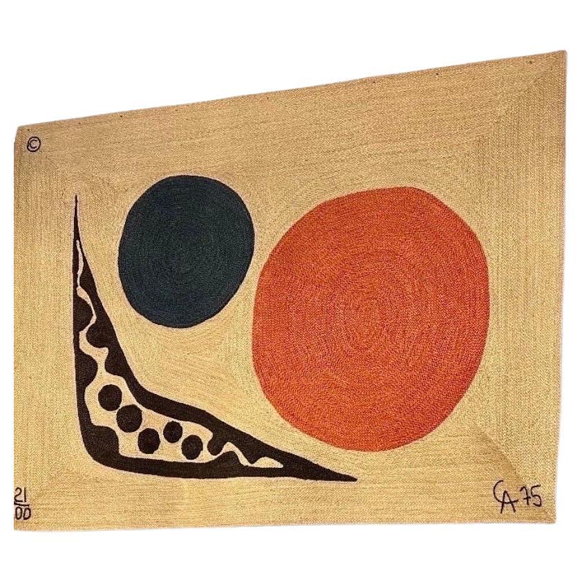 Alexander Calder Jute Tapestry, 1975 Guatemala For Sale at 1stDibs