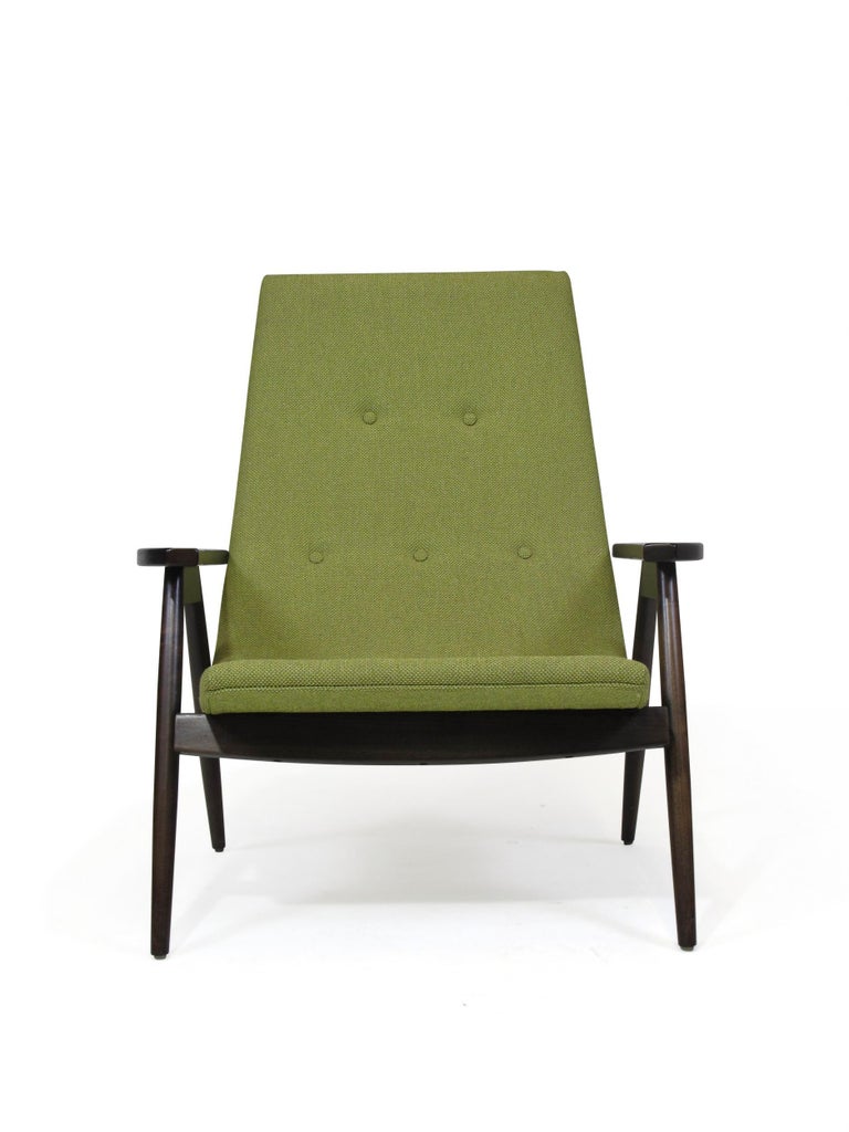 Mid-Century Allan Gould Walnut Lounge Chair For Sale at 1stDibs