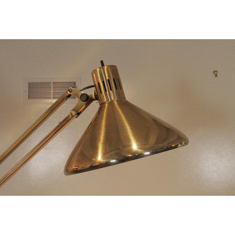 Midcentury Alsy Brass Adjustable Swing Arm Floor Lamp at 1stDibs | alsy ...