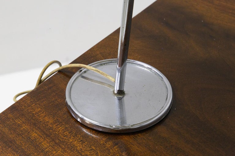 Midcentury Aluminium Table Lamp For Sale at 1stDibs