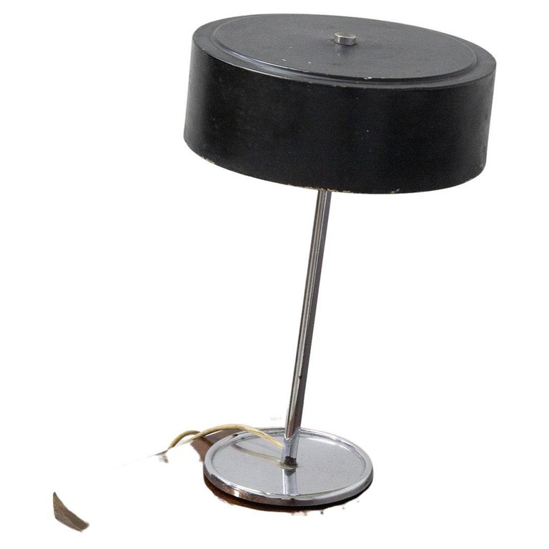 Midcentury Aluminium Table Lamp For Sale at 1stDibs