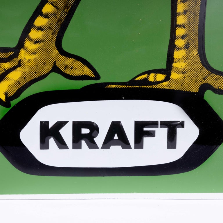 Mid Century American Kraft PEX Sign, Rooster For Sale at 1stDibs