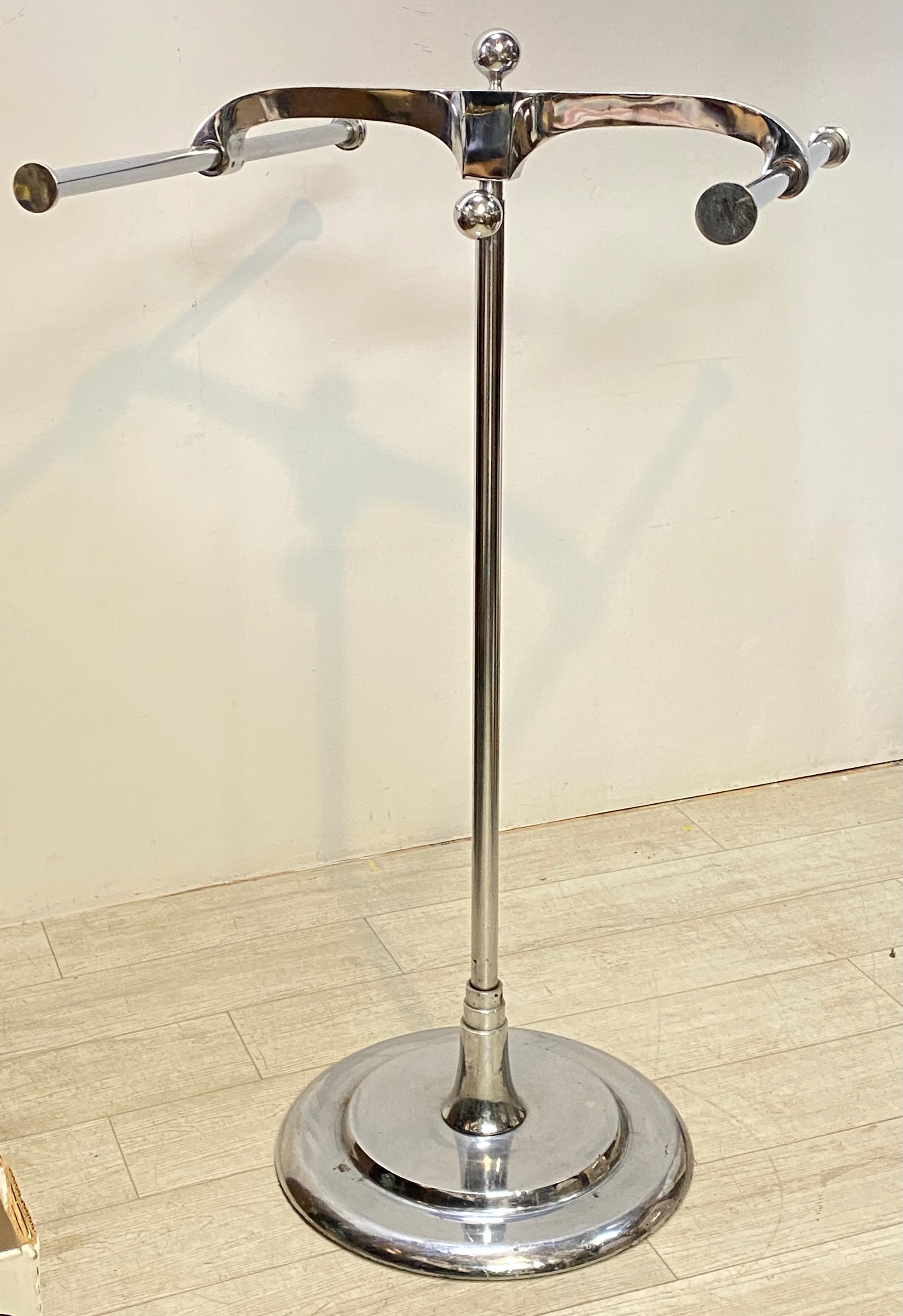 Midcentury American Modern Deco Chrome Retail Store Display Clothes ...