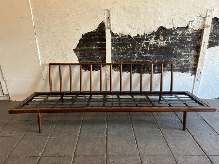 Midcentury American Modern Mel Smilow Solid Walnut Frame Sofa or Daybed ...