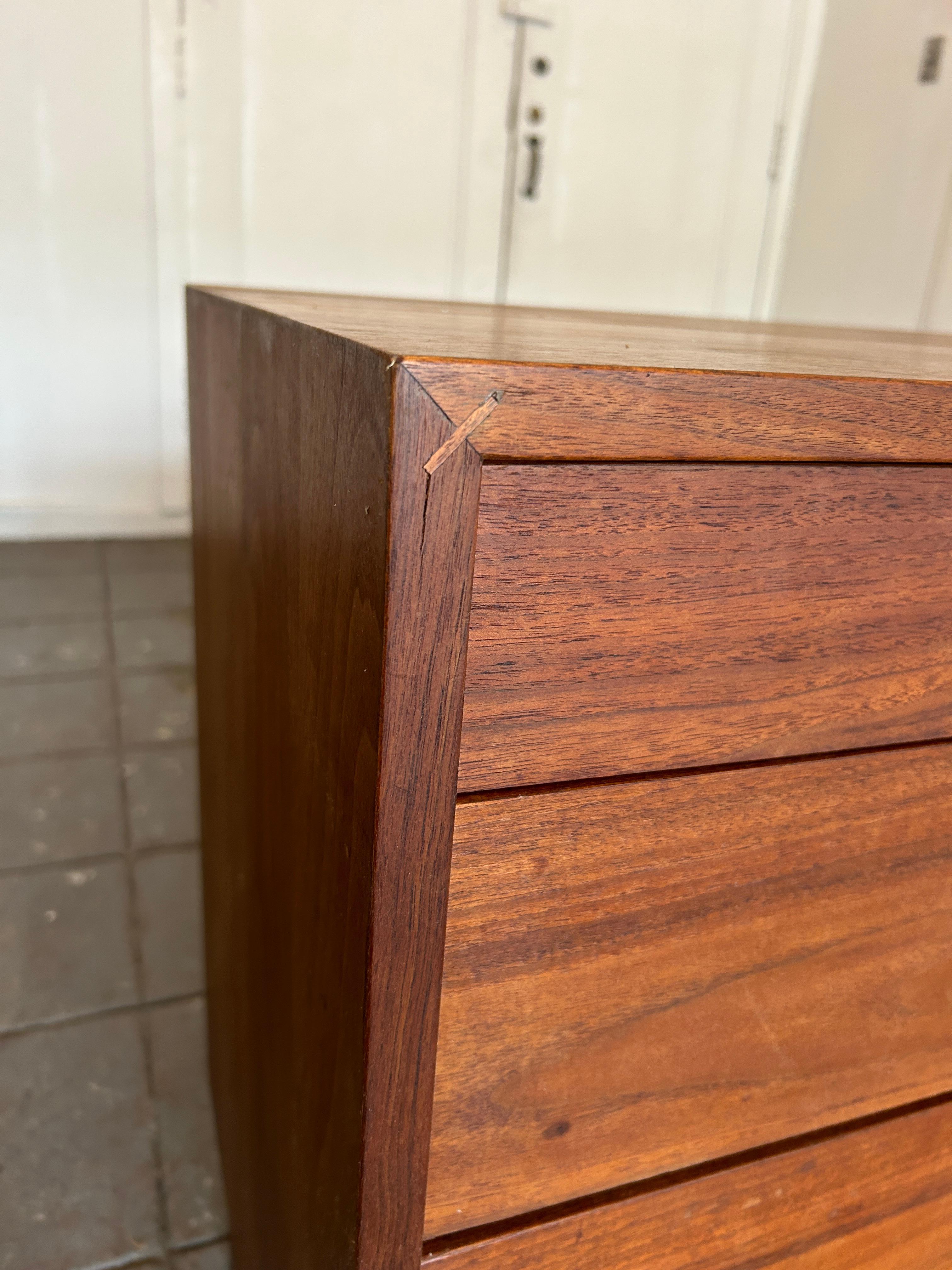 Midcentury American Studio Craft Walnut 8-Drawer Dresser by Richard ...