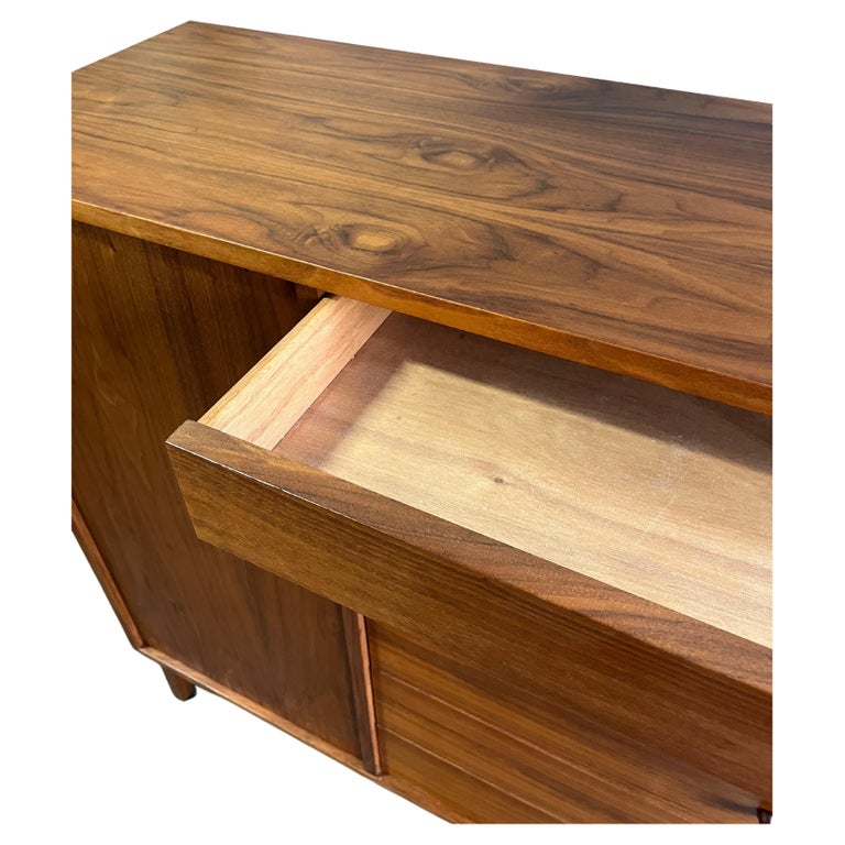 Midcentury American Studio Craft Walnut Case Piece For Sale at 1stDibs
