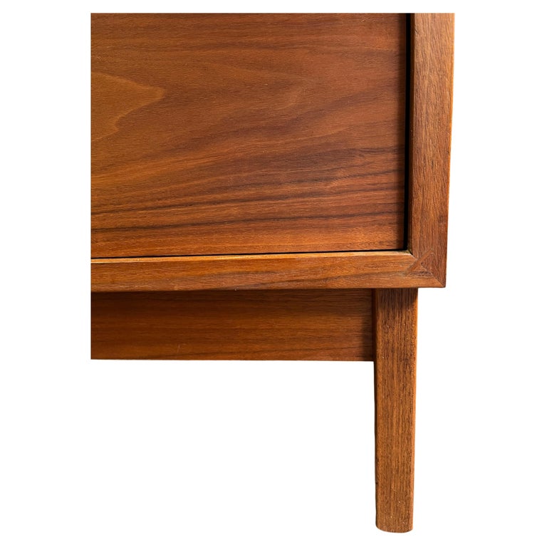 Midcentury American Studio Craft Walnut Case Piece For Sale at 1stDibs
