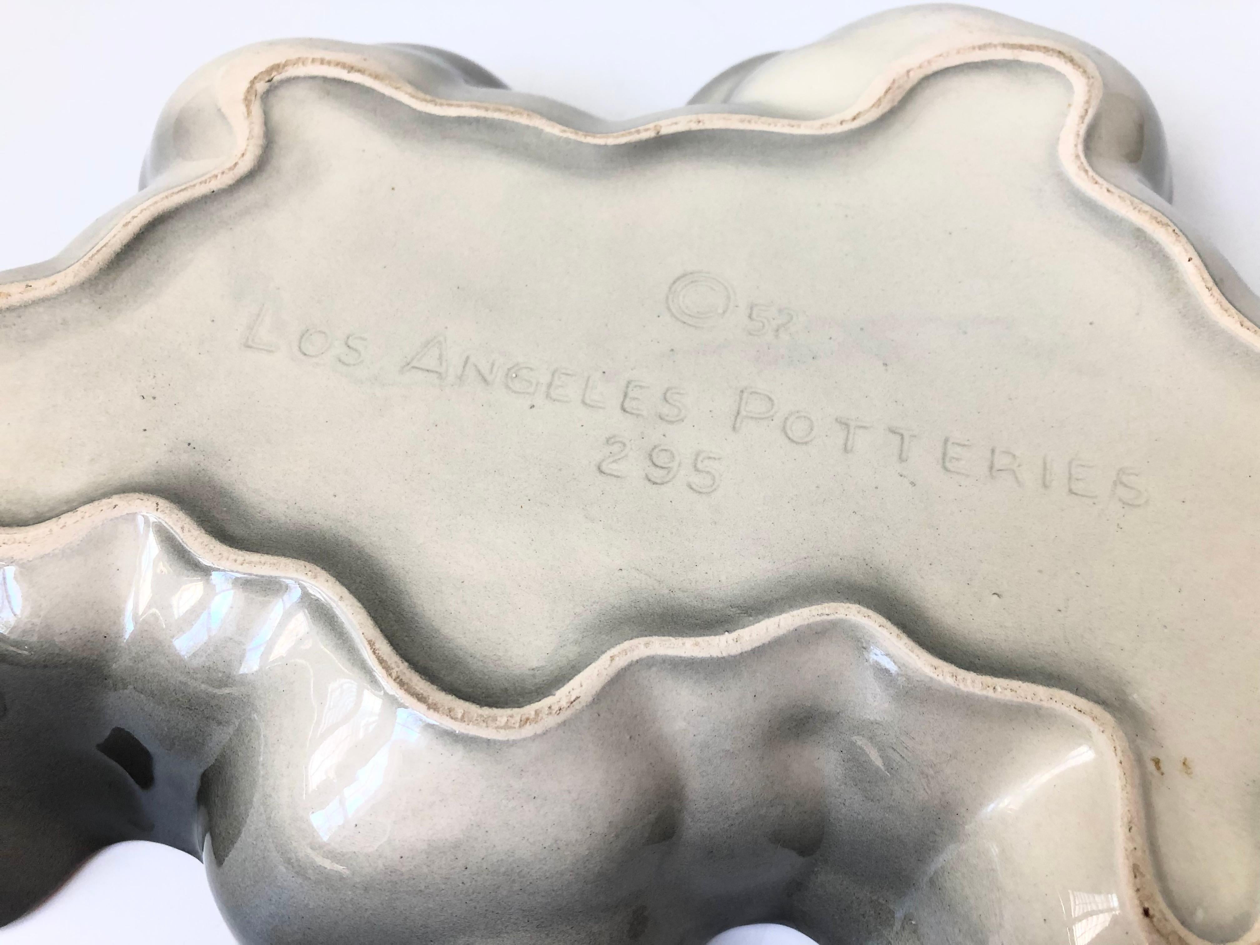 Mid Century Amorphous Pottery Tray by Los Angeles Potteries For Sale at ...