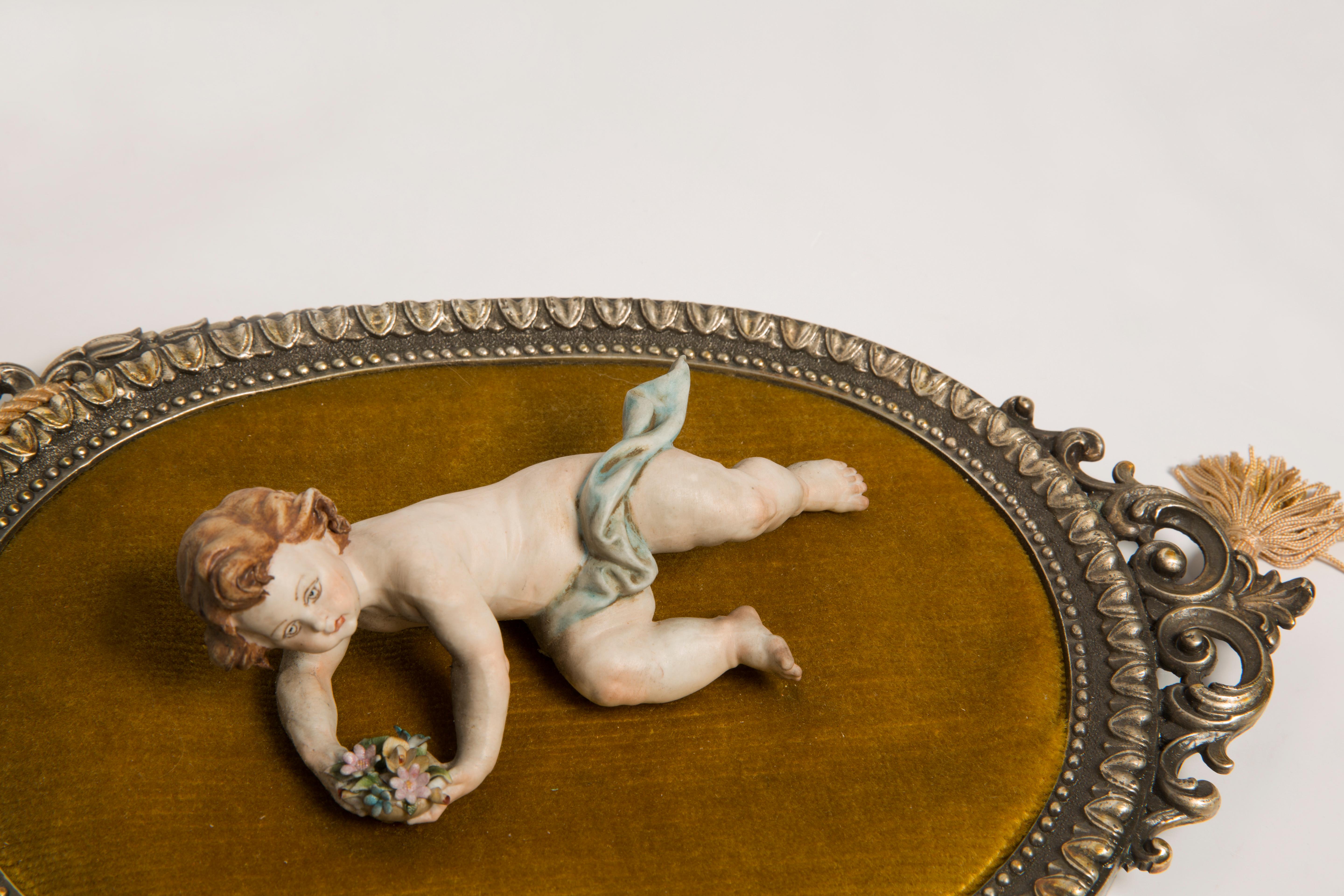 Mid Century Angel Gypsum Picture Sculpture, Italy, 1960s For Sale at ...