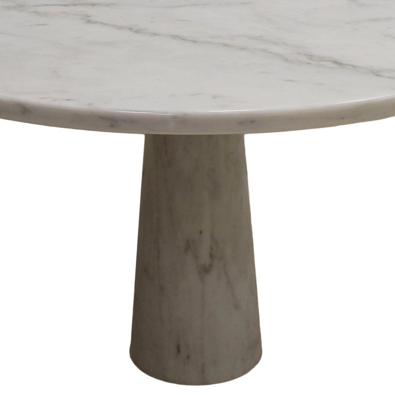 Midcentury Angelo Mangiarotti Round Marble Dining Table, Italy, 1969s ...