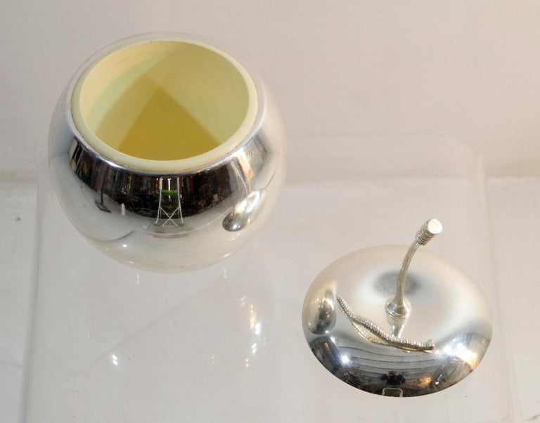 Midcentury Cherry Ice Bucket Italy For Sale at 1stDibs