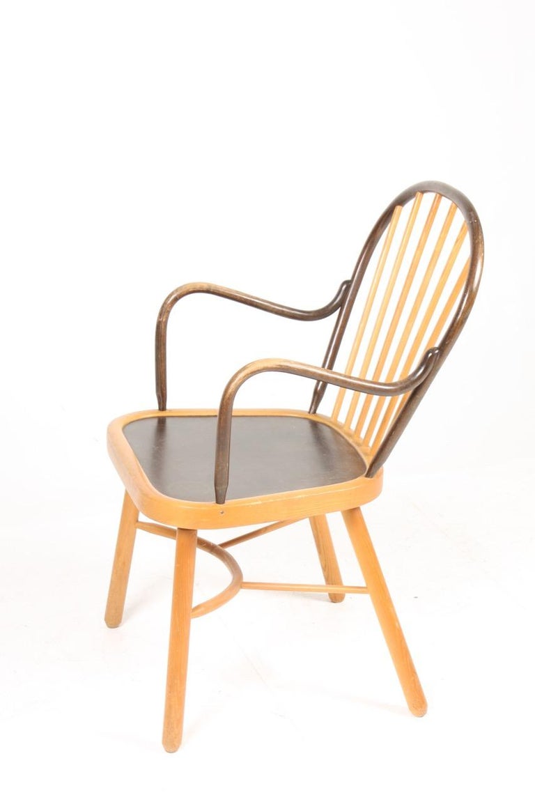 Midcentury Armchair in Elm by Eilersen, Danish Design, 1950s at 1stDibs