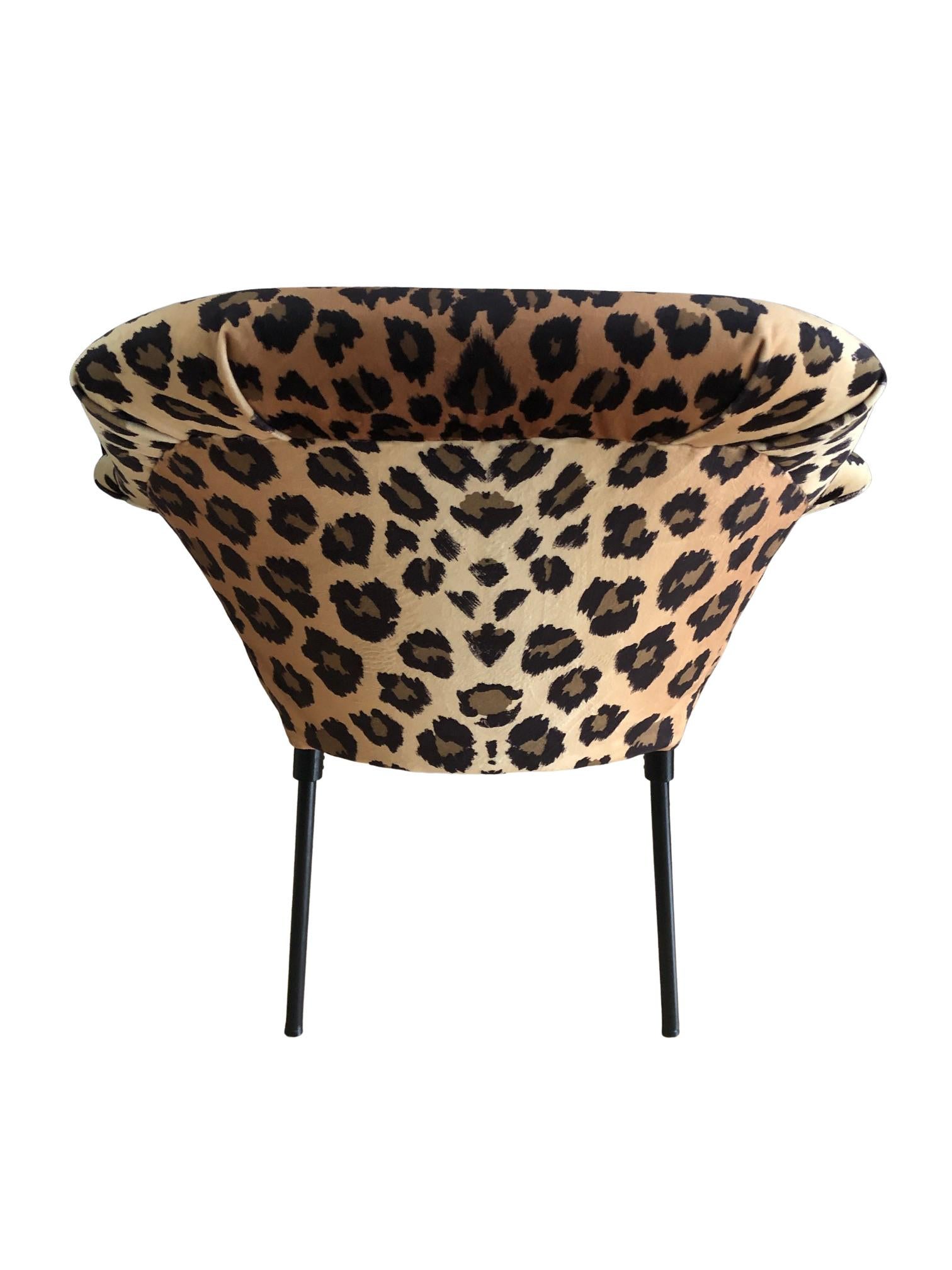 Mid-Century Armchair in Leopard Velvet, 1960s For Sale at 1stDibs ...