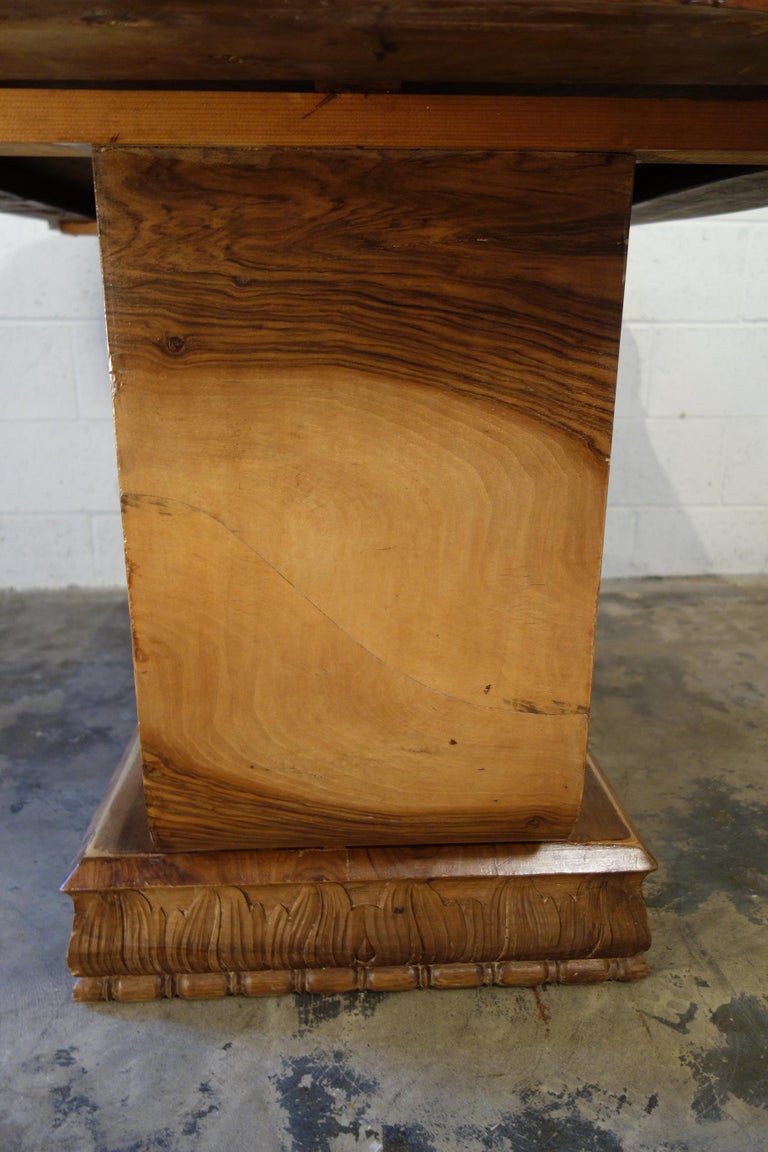 Mid Century Art Deco Sculptural Butterfly Walnut Burl Veneer Centre ...